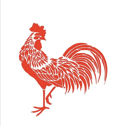Country Kitchen Rooster Wall Decal Vinyl Wall Decals Wall | Etsy