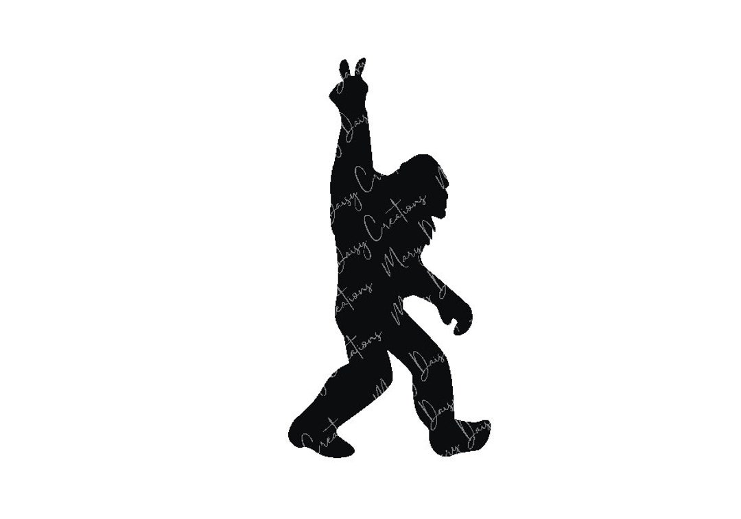 Big Foot Peace Sign Vinyl Decal Sticker - Etsy