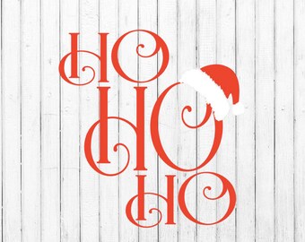 Ho Ho Ho Vinyl Decal - Etsy