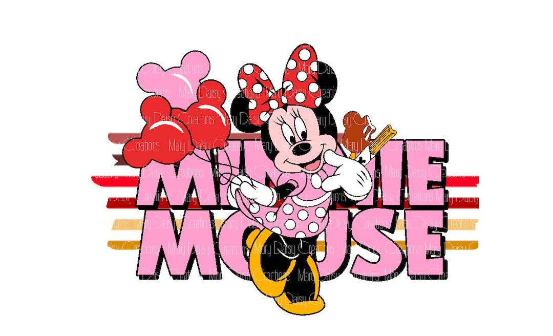 Minnie Mouse Disney Sublimation Print Transfer Ready to Press Or - Etsy