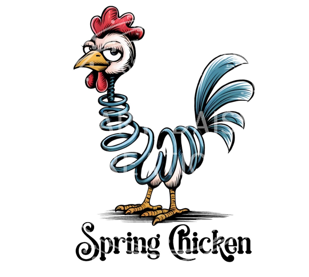 Spring Chicken Funny Sublimation Print Transfer Ready to Press - Etsy