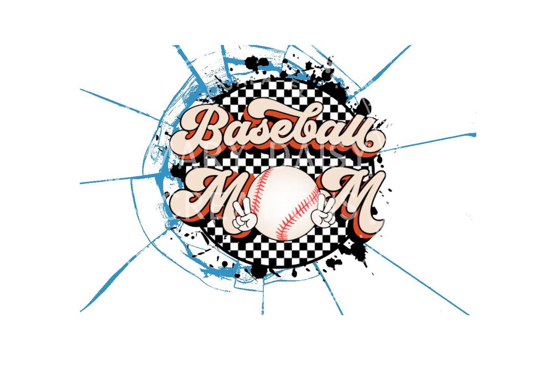 Baseball Mom Shattered Glass Sublimation Print Ready to Press - Etsy