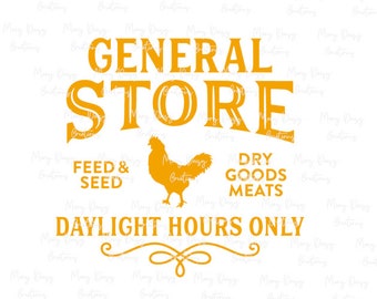 General Store Decal - Etsy