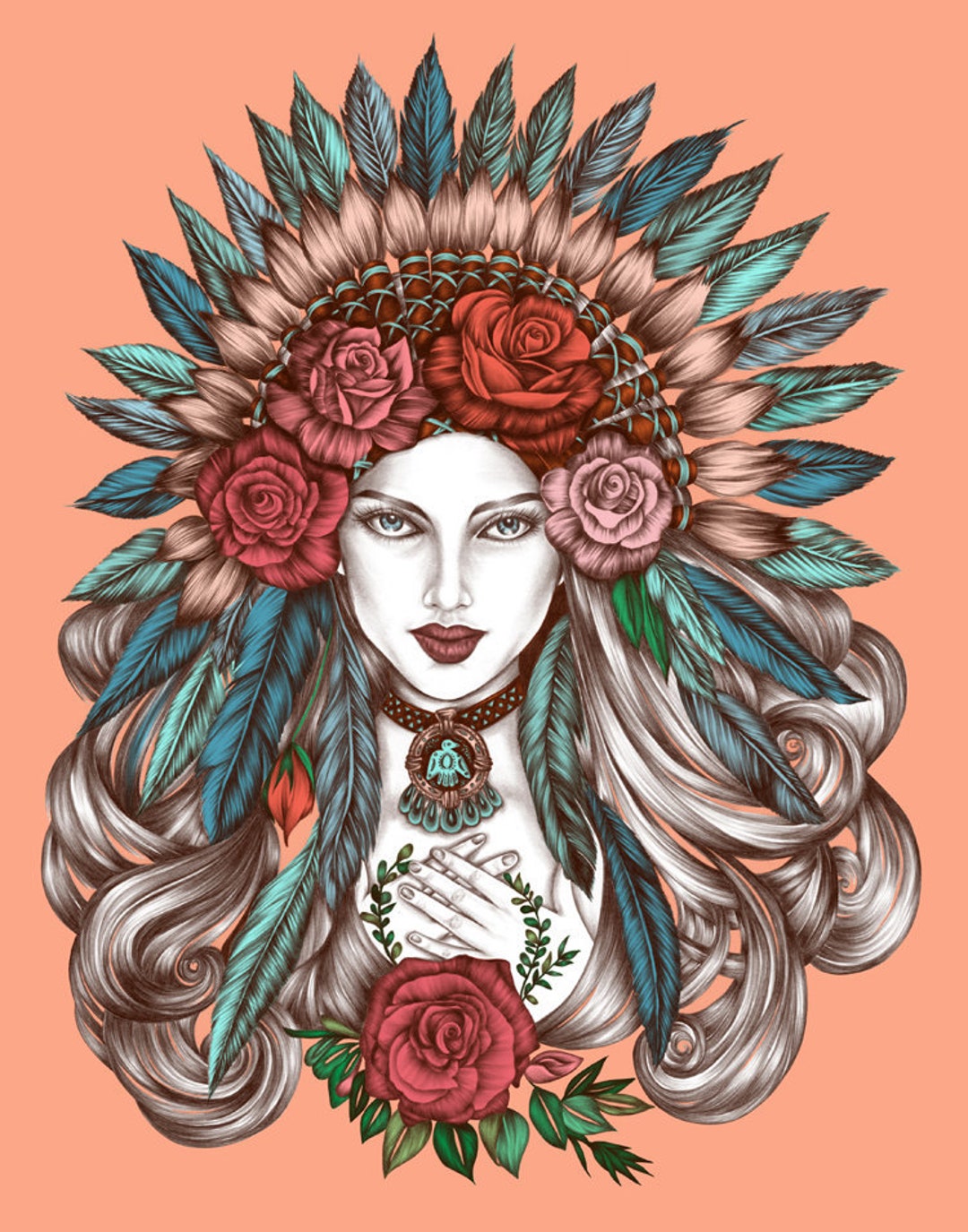Native Star 11x14 Art Print - Etsy