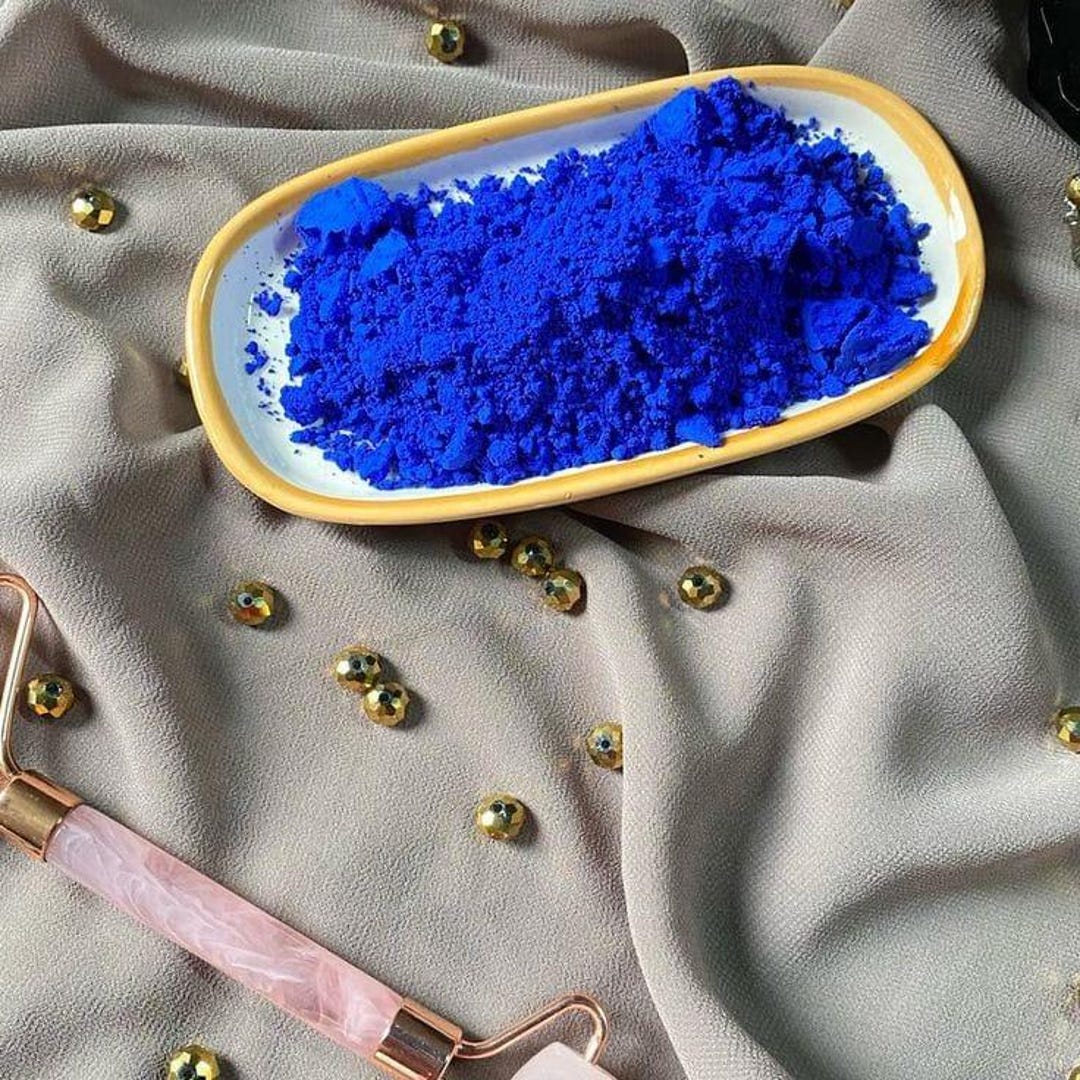Natural Blue Nila + Free Rose Water – Radiance and Skin Unification - Etsy