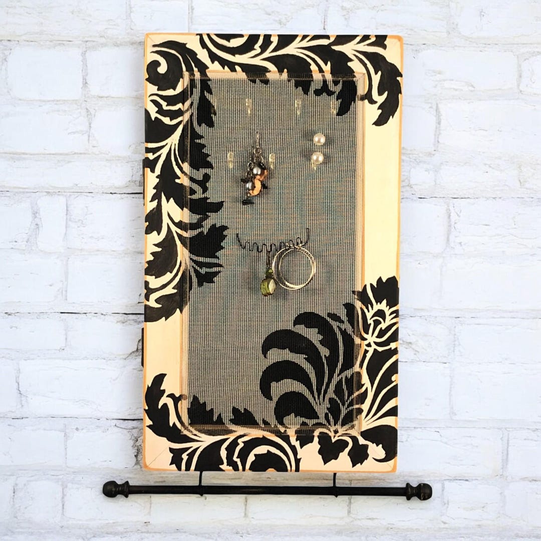 Large Earring Holder Jewelry Organizer Cabinet Wall Mount Jewelry ...