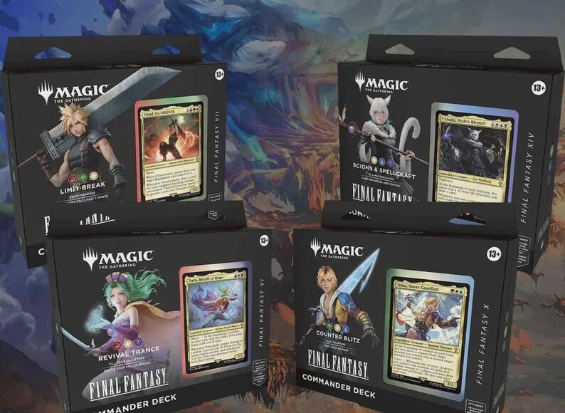 Final Fantasy Commander Deck Bundle – Set of 4 | TCG Preconstructed ...
