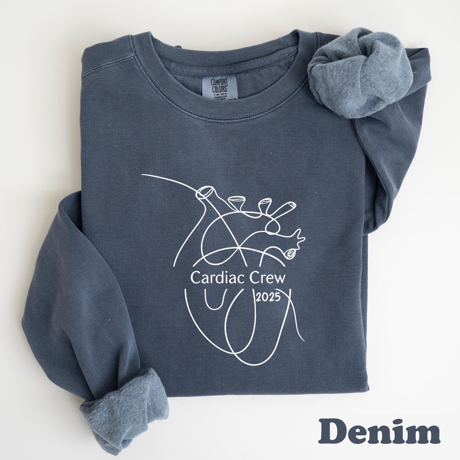 Comfort Colors® Cardiac Crew Tshirt Custom Nurse Group Tee Minimalist ...
