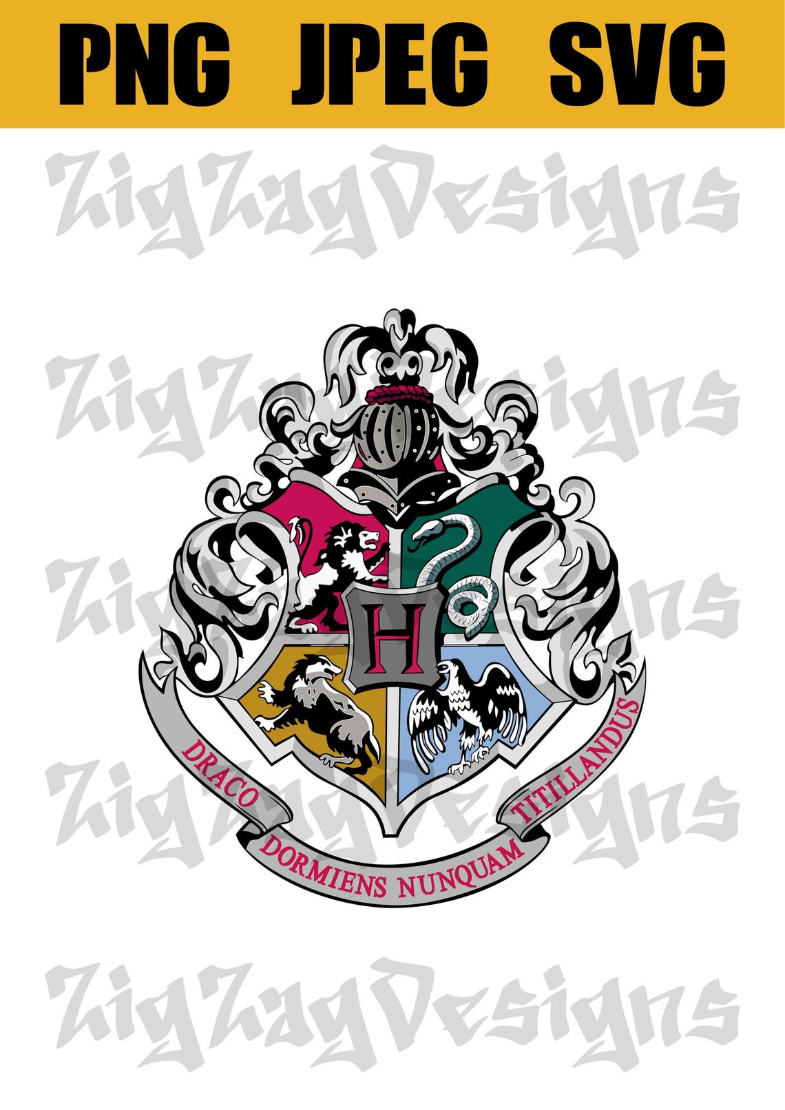 Magic School Crest Design, SVG, PNG, JPEG, Digital Download Instantly ...