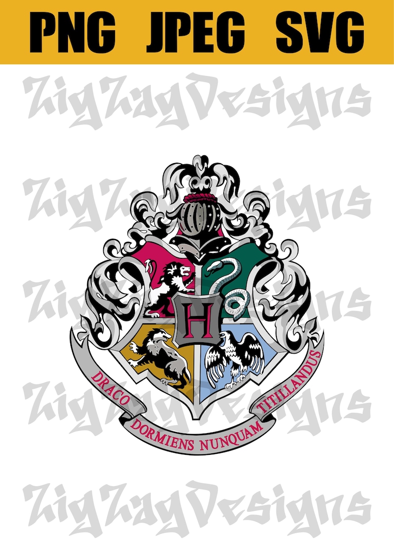Magic School Crest Design, SVG, PNG, JPEG, Digital Download Instantly ...