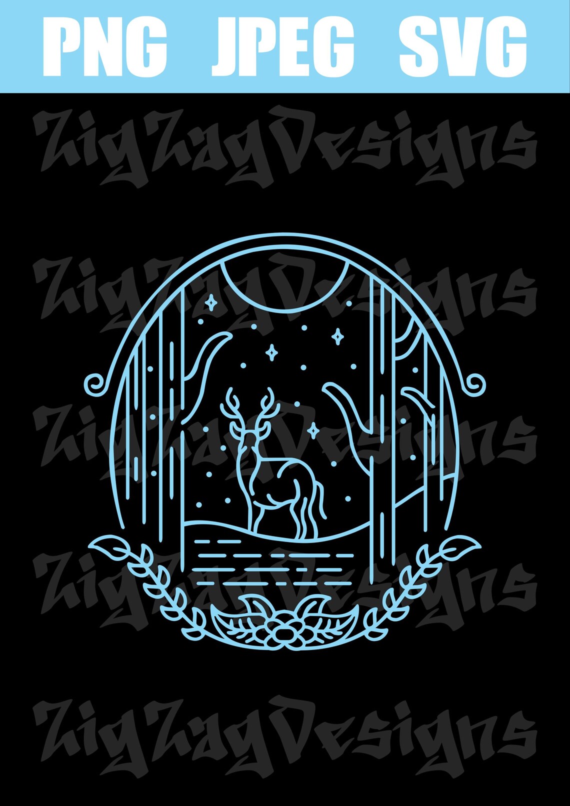 Stag Design, Wizard School Idea, Svg, Png, Instant Digital Download - Etsy