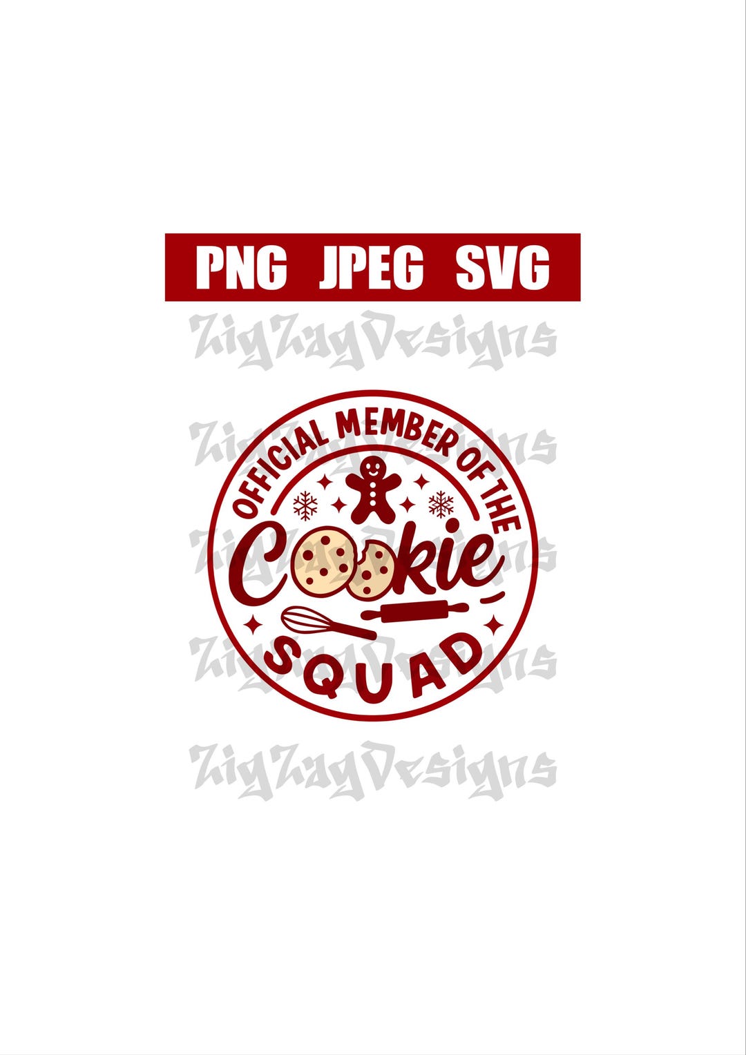 Member of the Cookie Squad, SVG, PNG, JPEG. Instant Digital Download ...