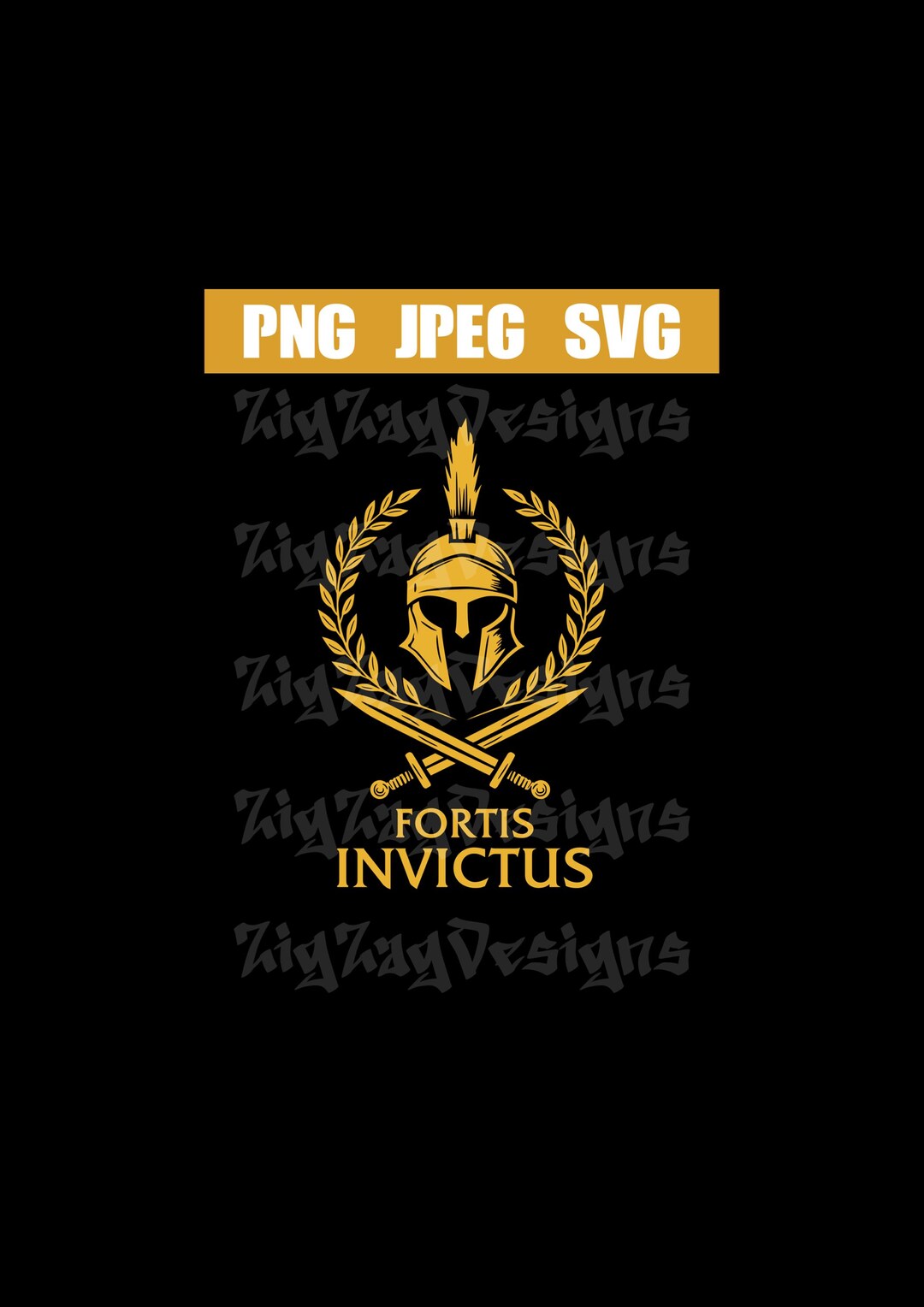 Fortis Invictus, SVG, PNG, JPEG. Instant Digital Download. - Etsy