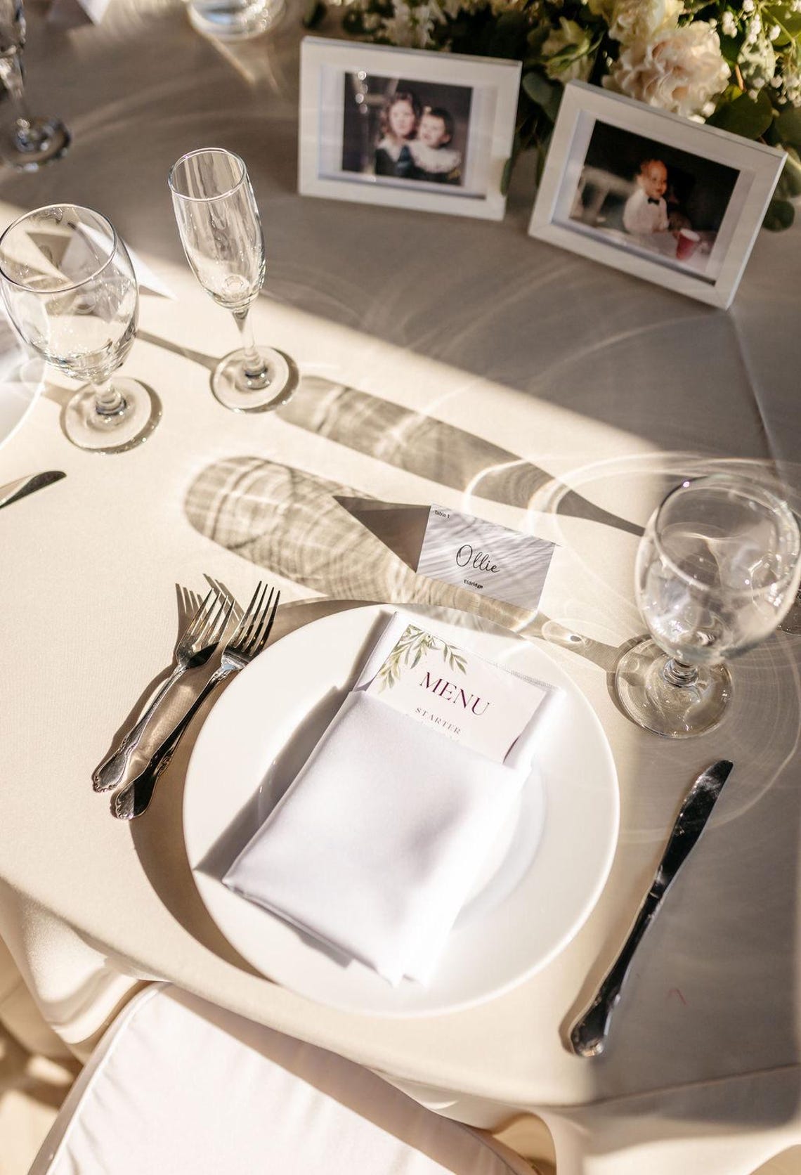 Wedding/event Menu Template- 2 Sided, Destination Wedding, Wedding ...