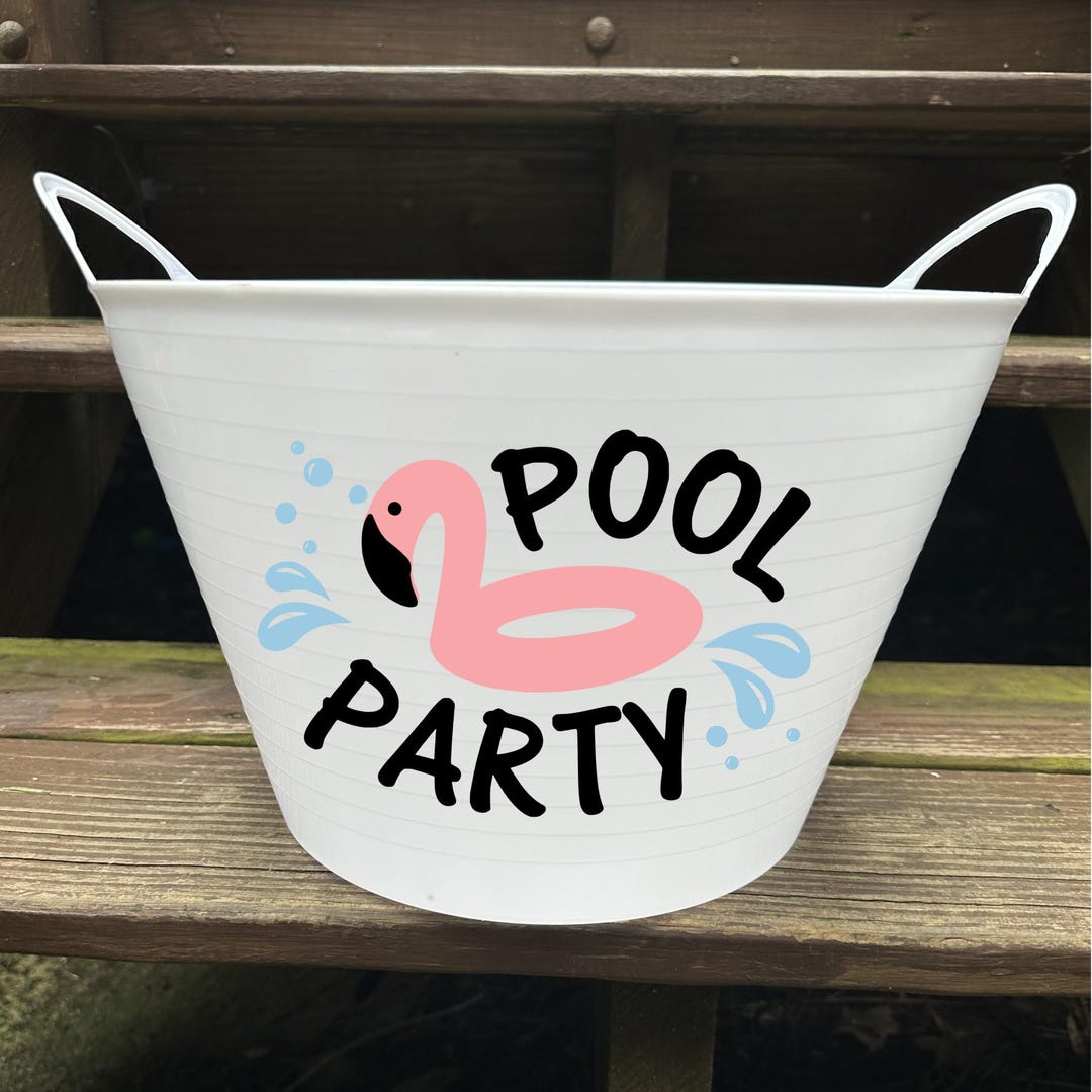 Bye School Hello Pool, Pool Bucket, Pool Storage, Pool Storage Basket ...