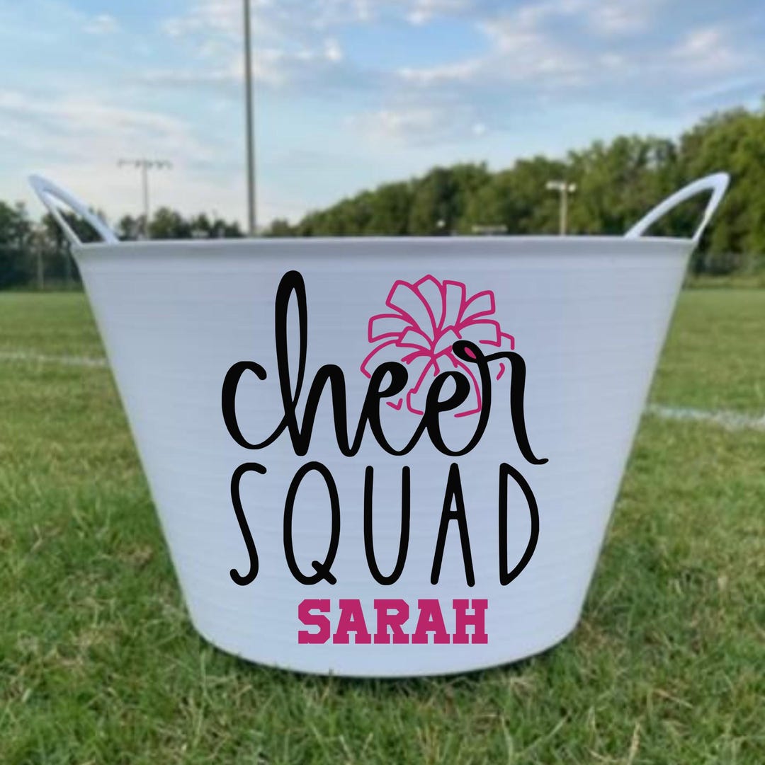 Personalized Cheer Gift Basket, Cheer Gift Basket, Custom Cheer Buckets ...