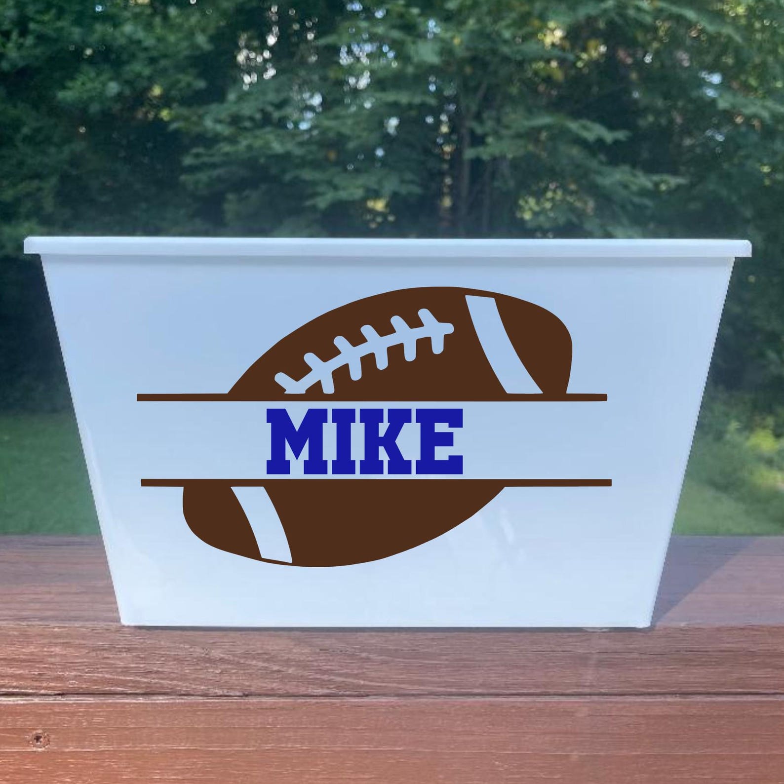 Football Gift Basket, Personalized Senior Gift, Senior Night, Football ...