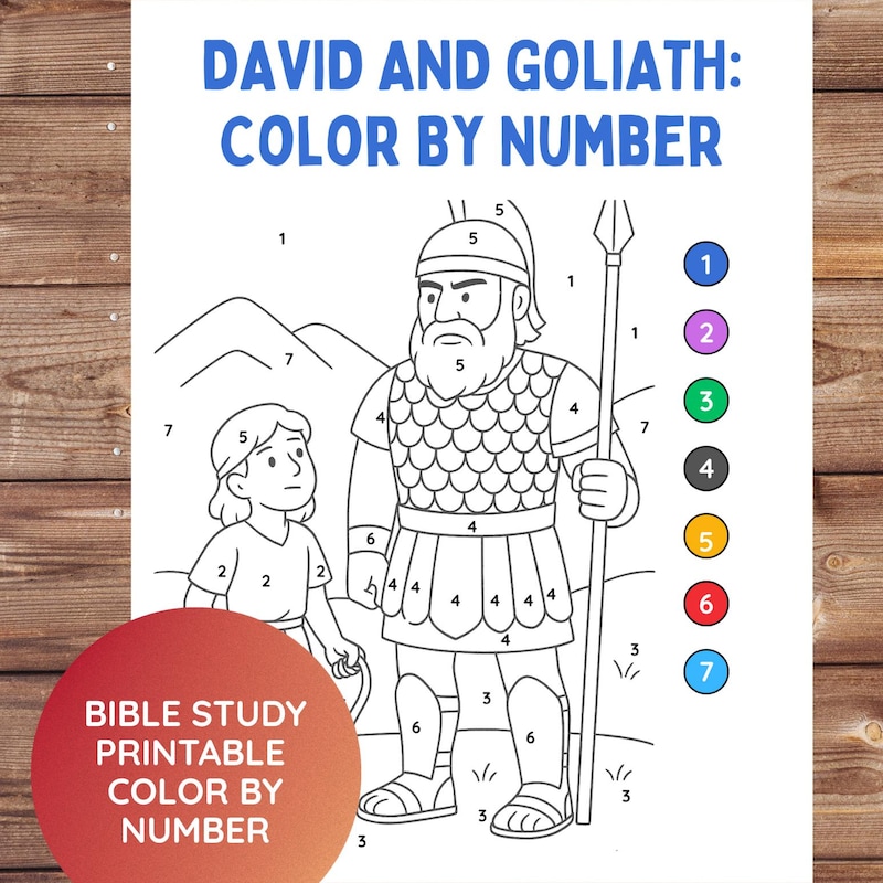 David and Goliath Wall - Etsy