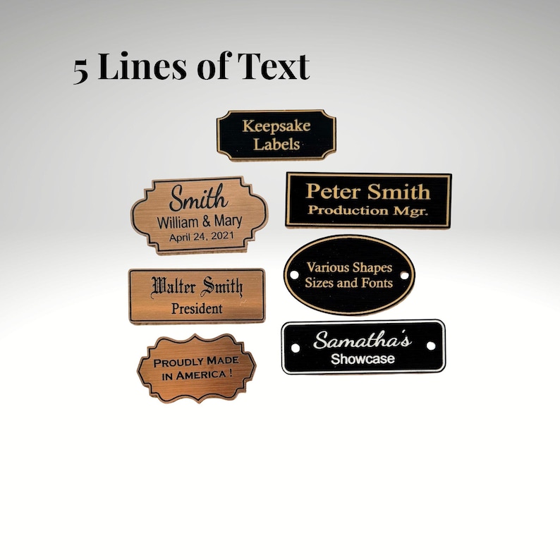 Custom Flexible Acrylic Label Adhesive or Screw Mount Plastic Nameplate ...
