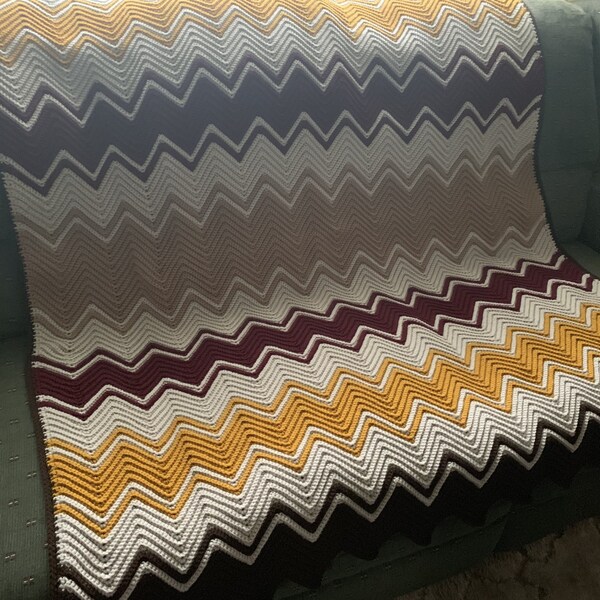 Chevron Afghan - Etsy
