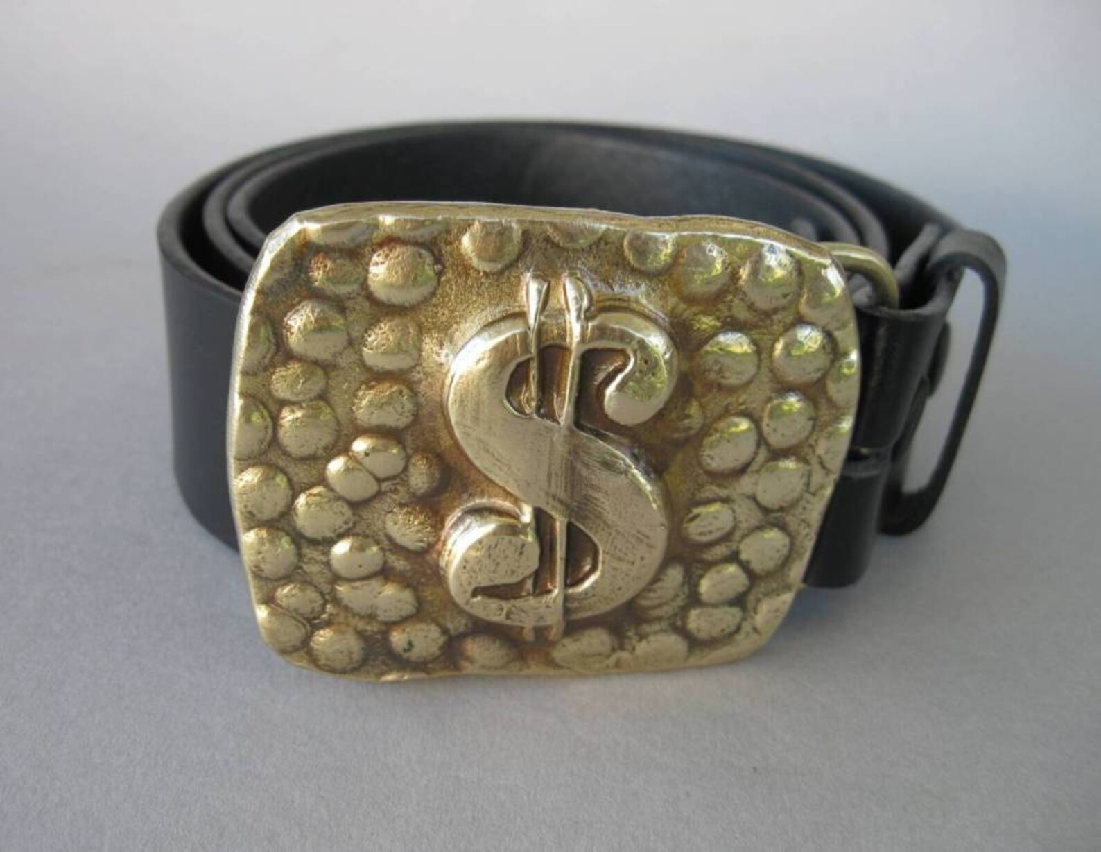 Dollar Sign Forged Bronze Belt Buckle - Etsy