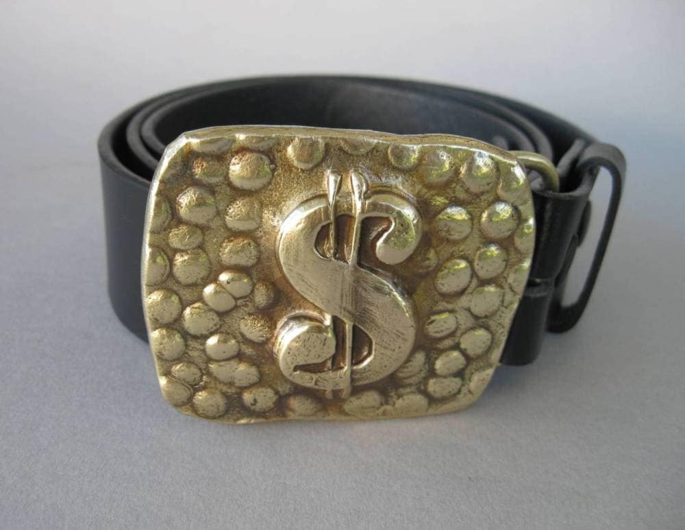 Dollar Sign Forged Bronze Belt Buckle - Etsy