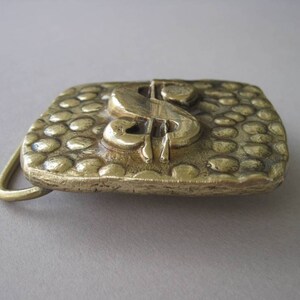 Dollar Sign Forged Bronze Belt Buckle - Etsy