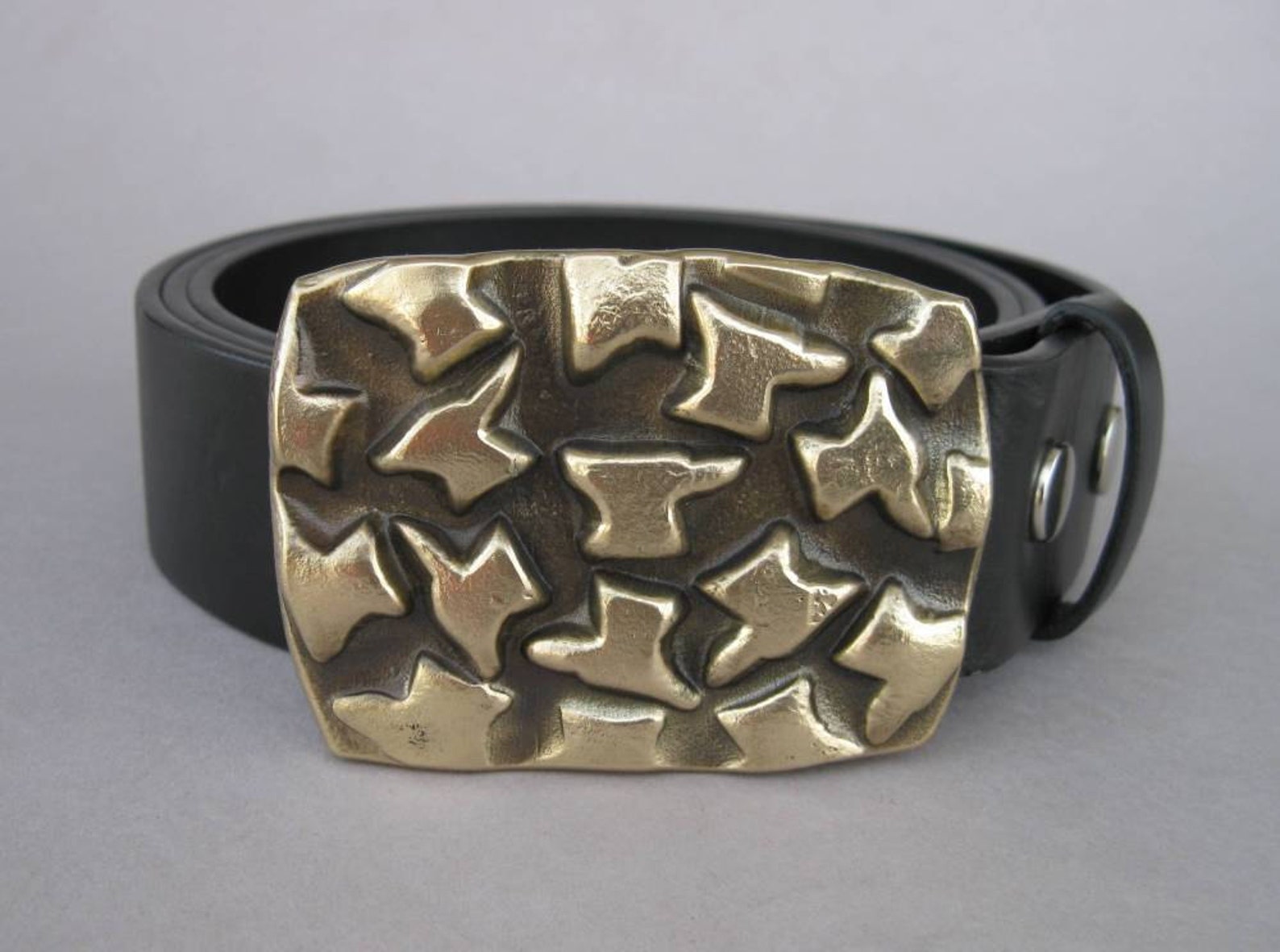 Flying Anvils Forged Bronze Belt Buckle - Etsy