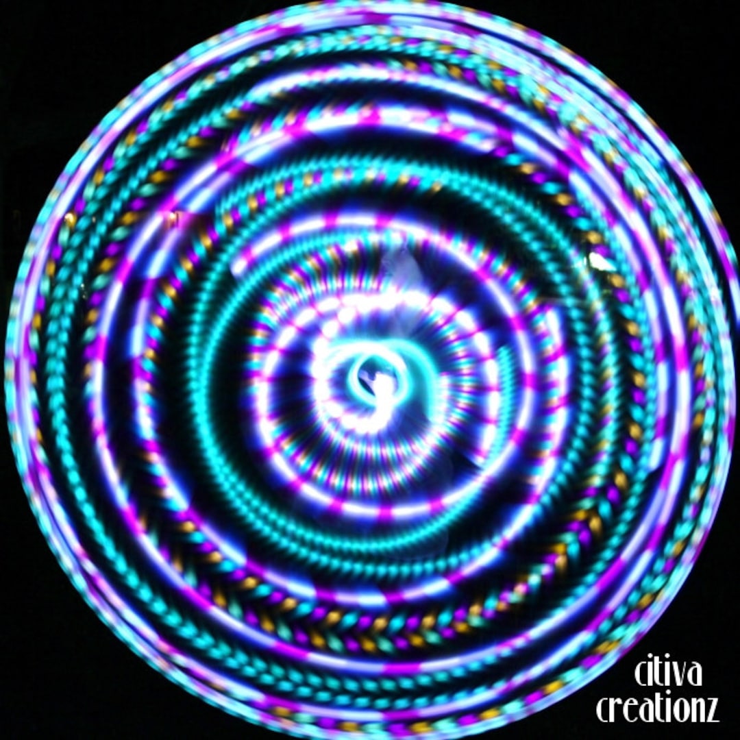 ORCHID Custom LED Hula Hoop limited Edition Handmade in - Etsy
