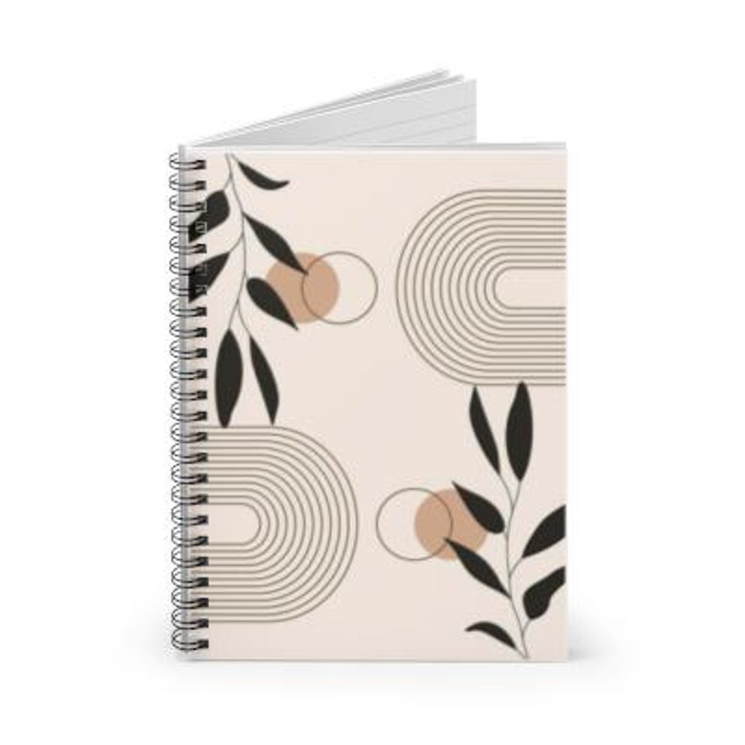 Boho Style Digital Notebook Cover – Printable Aesthetic Journal Front ...
