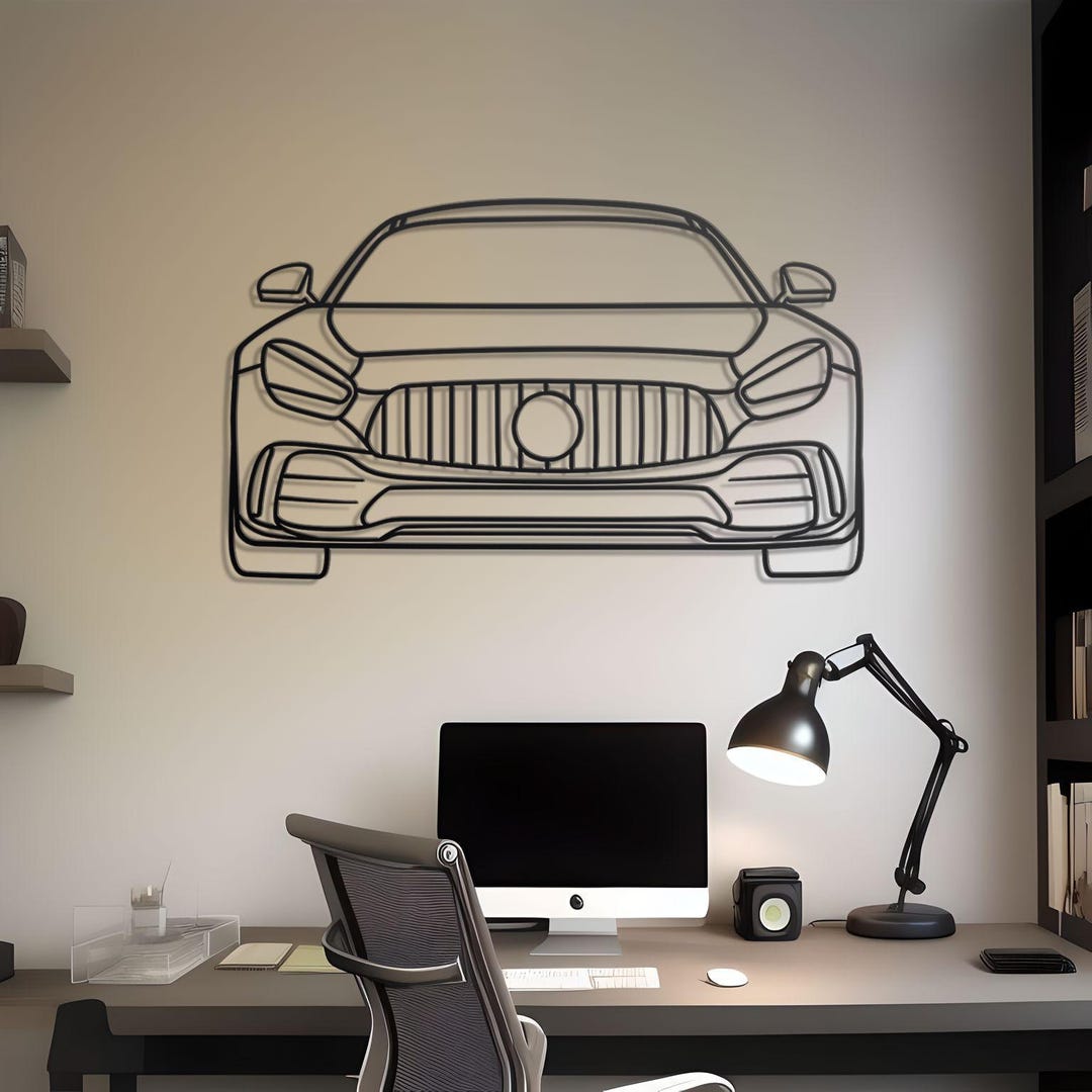2020 Sports Car Metal Wall Art, Super Sports Wall Art, Car Silhouette ...