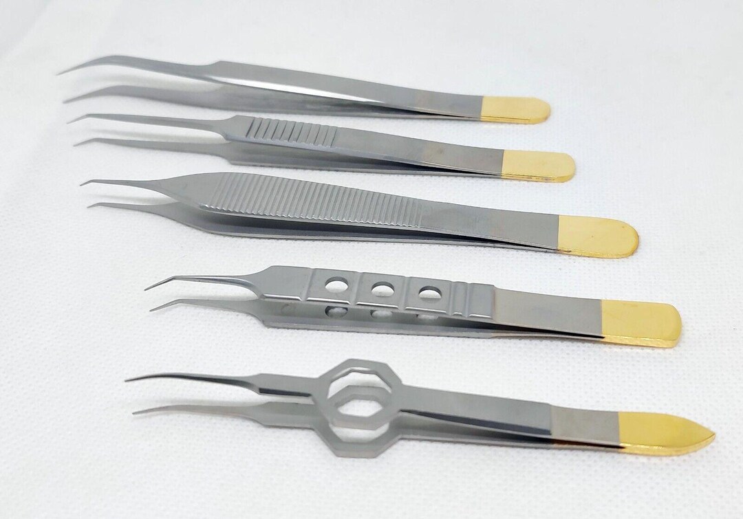 Hair Transplant Forceps Set 5 Pieces Stainless Steel - Etsy