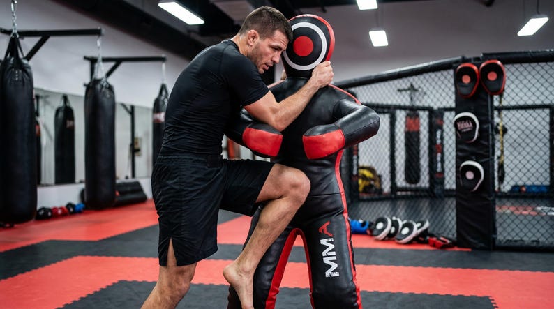 BRAWL STRIKE Brazilian Jiu Jitsu Grappling Dummy MMA Wrestling Bag Judo ...