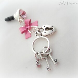 Key to Your Heart iPhone Dust Plug Charm, Smartphone Earphone Jack ...