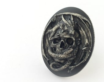 Dragon Skull Ring - Etsy