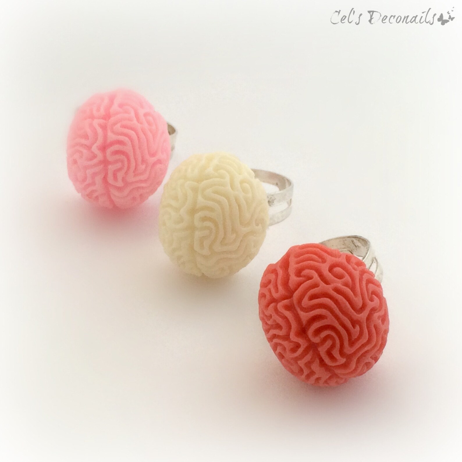 Creepy Cute Brain Ring Pastel Goth Jewelry Spooky Halloween - Etsy