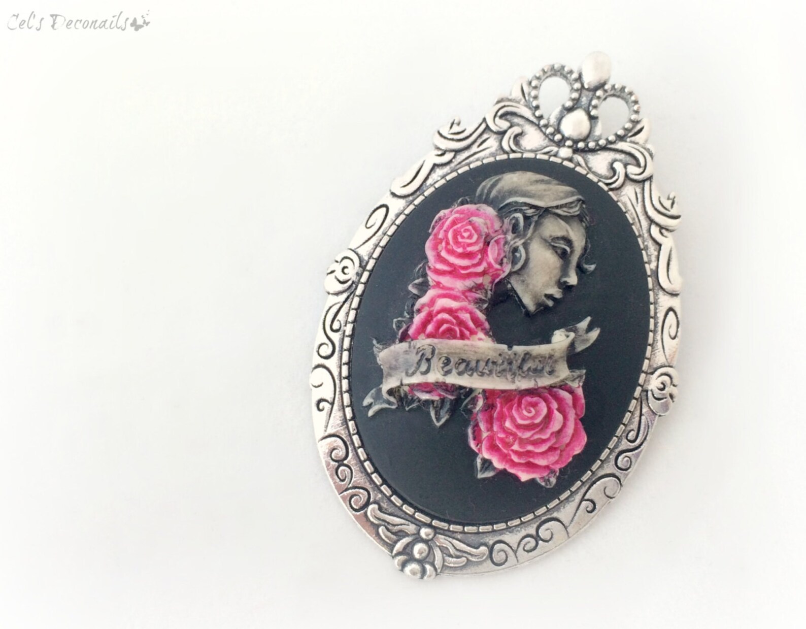 Romantic Lady Cameo Brooch Pendant Gift for Her - Etsy