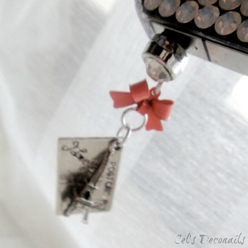 Letters From Paris iPhone Dust Plug Charm, Earphone Jack Charm ...