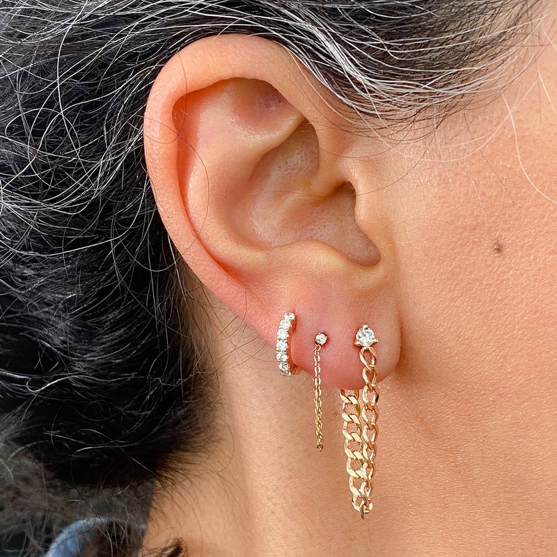 Chain Earring - Etsy