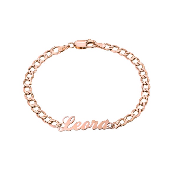 Gold Cursive Bracelet - Etsy