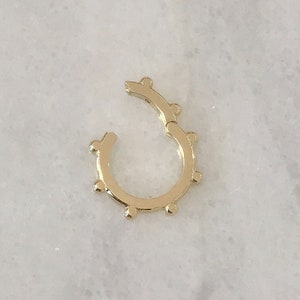14K Solid Gold Enhancer Round Charm Pendant Lock (real 14K Solid Gold ...