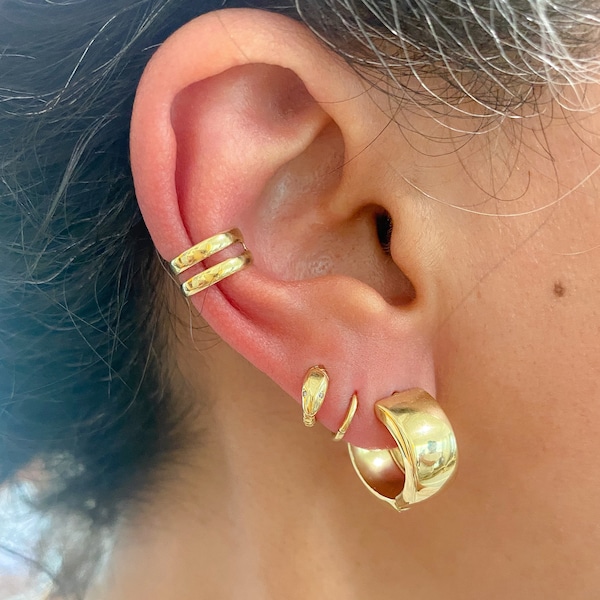 14k Cuff Cartilage Earring - Etsy