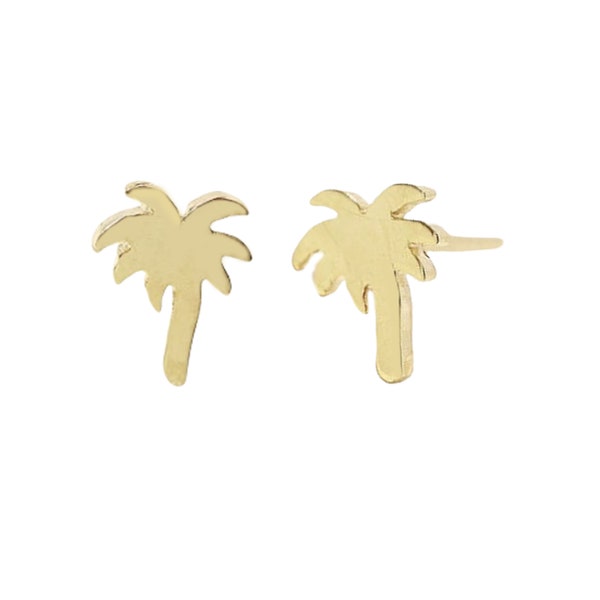 Palm Stud Earrings - Etsy