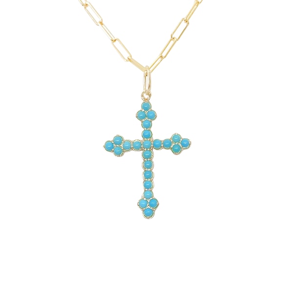 Turquoise Cross - Etsy