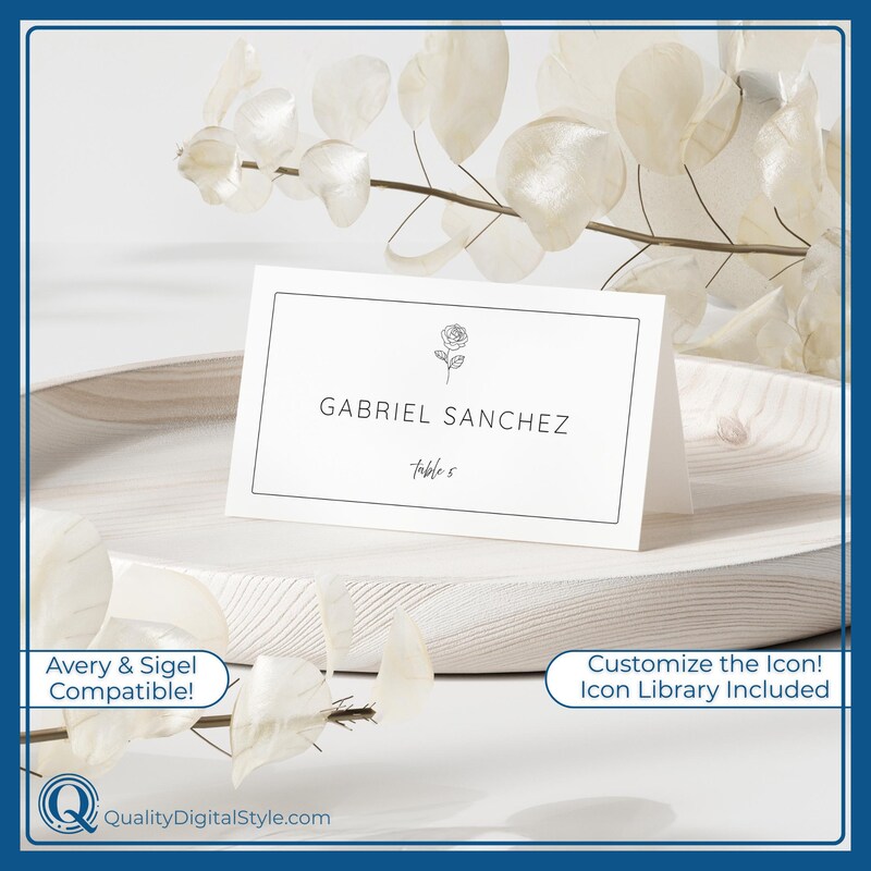 Table Seating Name Cards - Etsy