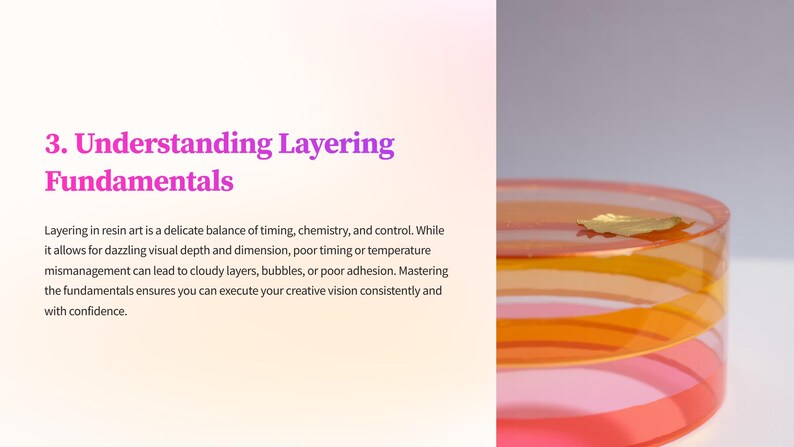 Resin Layering Guide: 3D, Deep Pour Techniques (PDF Tutorial) - Etsy