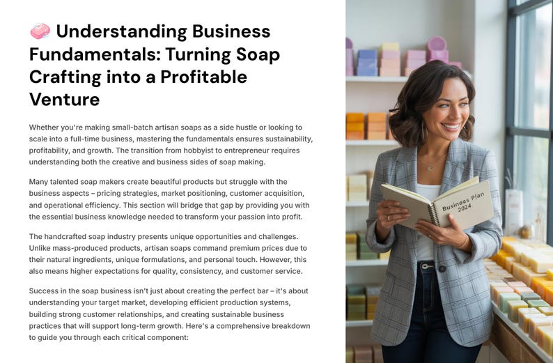 Soap Making Business Guide: Pricing, Branding, Sales (digital Download ...