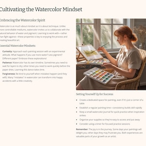Watercolor Basics: Beginner's Guide to Painting (PDF Pattern) - Etsy