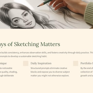 30-day Sketching Prompts – Daily Drawing Challenge (digital Download ...