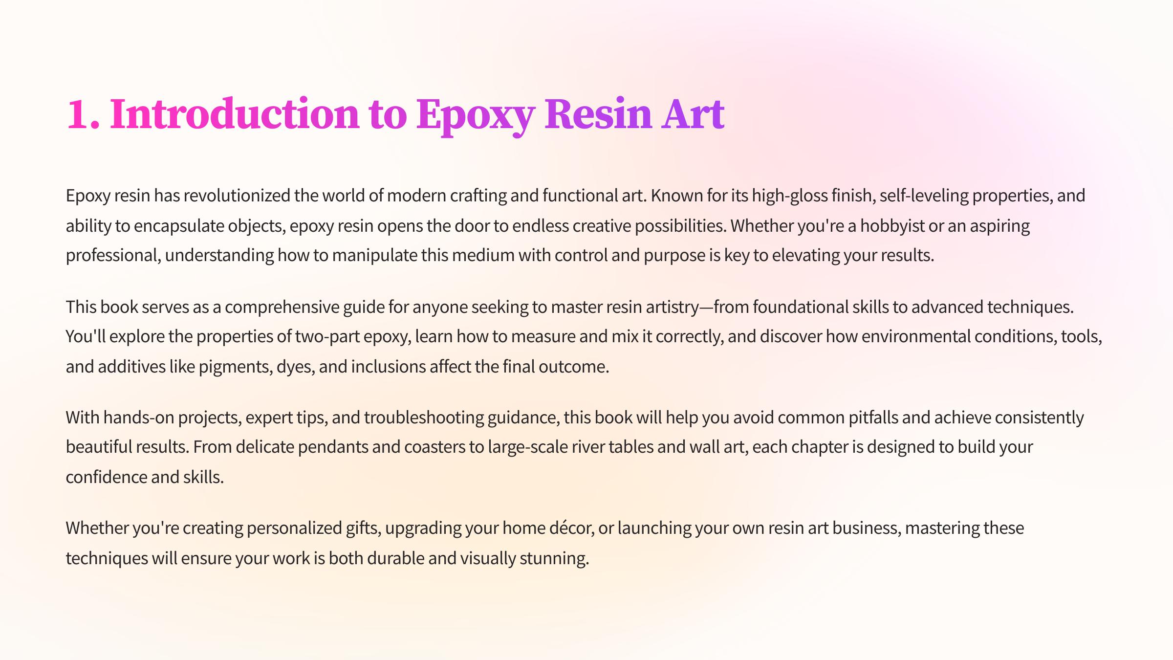 Resin Techniques – Pro Guide for Epoxy Resin Pouring, Layering ...